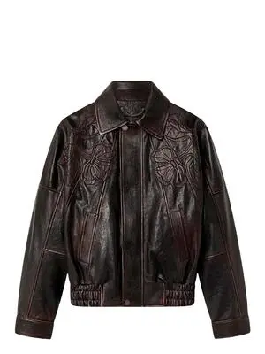 GOLDEN GOOSE Palmer Leather Jacket - Multicolor