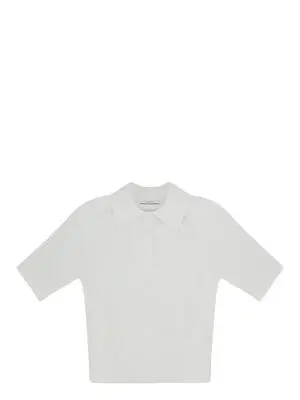 Givenchy Cropped Polo Shirt - Cream