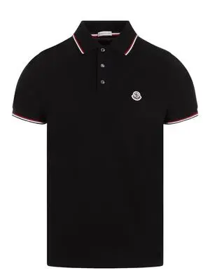 Moncler Ss Polo T-shirt - Black