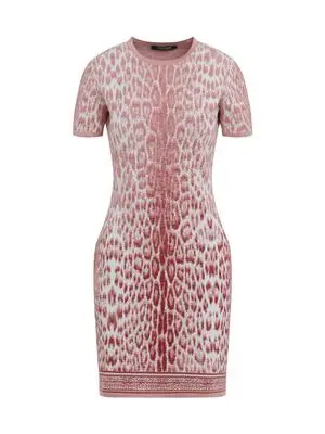 Roberto Cavalli Jaguar Print Dress - Multicolor