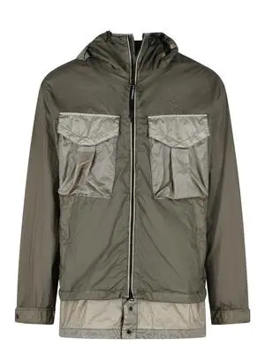 C.P. COMPANY Polyamide Hooded Jacket - Green