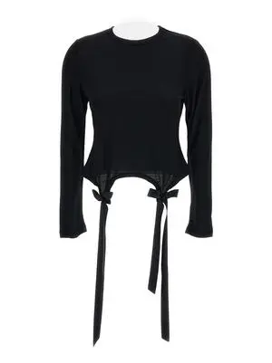 Simone Rocha Bow Tail Easy Long Sleeve T-shirt - Multicolor