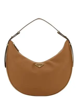 Prada Prada Women Caramel Leather Big Arquã¨ Handbag Brown