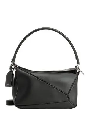 Loewe Puzzle Featherlight Medium Bag - Black