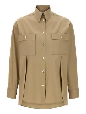 FERRAGAMO Pannelli Shirt - Cream