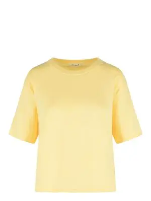 LISA YANG Rubie' Cotton And Lemon Cashmere T-shirt - Yellow