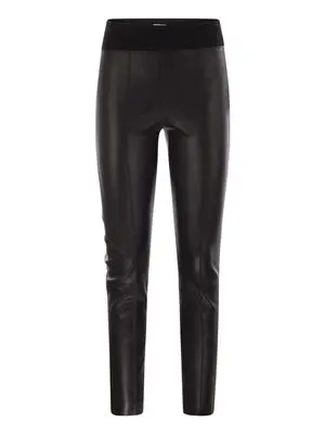 Brunello Cucinelli Stretch Nappa Leggings - Black