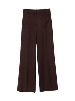 Victoria Beckham Trousers Tailored Trousers - Brown