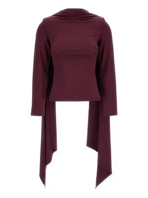 ROTATE BY BIRGER CHRISTENSEN Long-sleeved Scarf Top - Multicolor