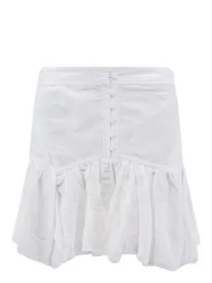 Isabel Marant Étoile MARANT ETOILE Daneen Organic Cotton And Viscose Skirt White