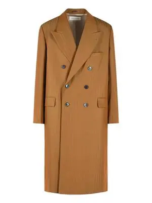Dries Van Noten Rosie Wool Blend Coat - Brown
