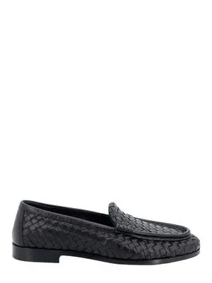 Bottega Veneta Intrecciato Loafers - Black