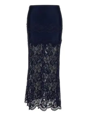 Rabanne PACO RABANNE Lace Midi Skirt Multicolor