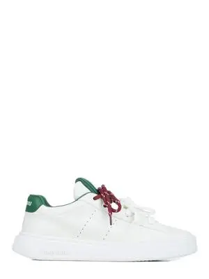 Miu Miu Leather Lace-up Sneakers - Multicolor