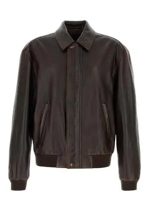 Prada Leather Jacket - Brown