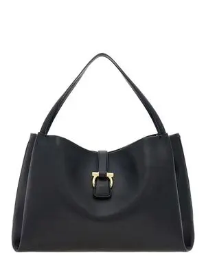 FERRAGAMO Large Softened Tote Bag - Black