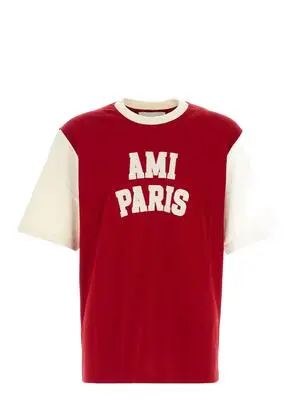 AMI Paris Cotton T-shirt - Red