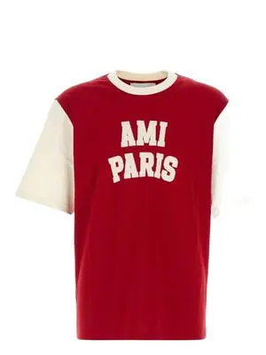 AMI Paris Cotton T-shirt - Red