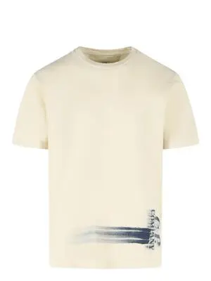 C.P. COMPANY C.P. Company Light Beige Cotton T-Shirt Men Cream