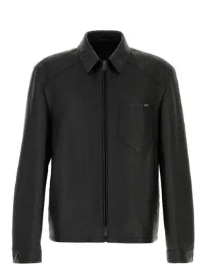 Prada Leather Jacket - Black