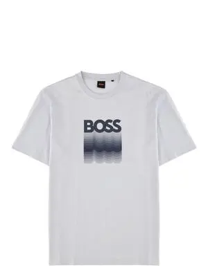 BOSS T-shirt With Logo - Gray