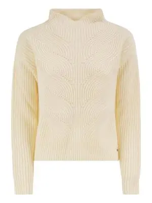 Herno Wool Textured Knit Jumper - Cream