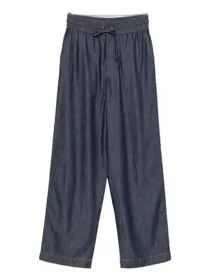 Loewe Denim Wide-leg Trousers - Multicolor