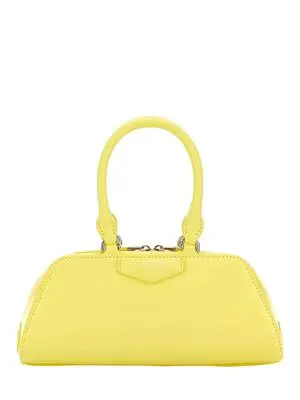 Givenchy GIVENCHY Leather Mini Antigona East-West Handbag Yellow