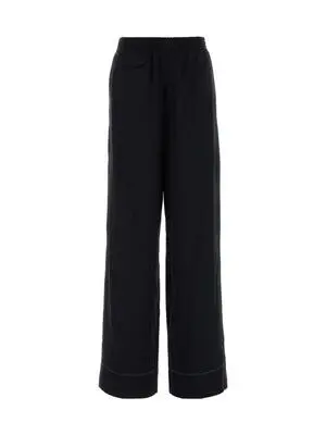 A.p.c. Midnight Viscose Blend Wide-leg Lucy Pant - Blue