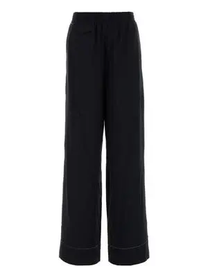 A.p.c. Viscose Blend Wide-leg Lucy Pant - Blue
