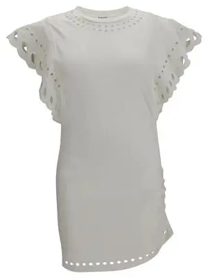 Isabel Marant Étoile Orlane Cotton And Broderie Dress - White