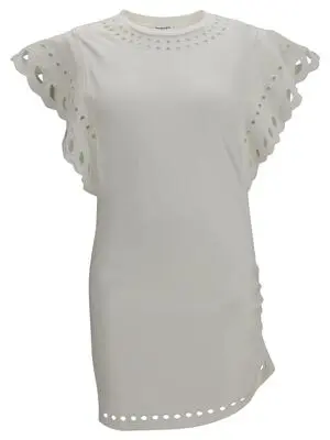Isabel Marant Étoile Orlane Cotton And Broderie Dress - White
