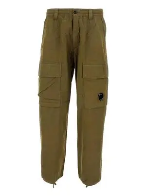 C.P. COMPANY Cotton Cargo Trousers - Green