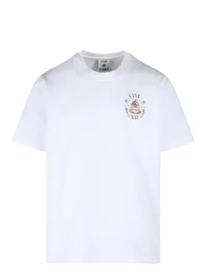 Casablanca Casablanca 'Casaway' White Cotton T-Shirt Men White