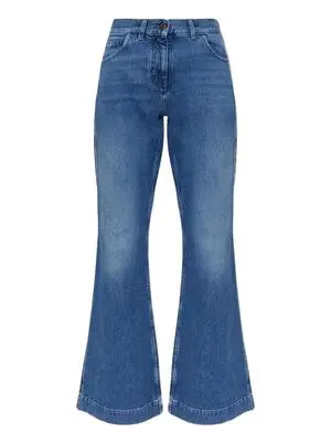 Moncler MONCLER Wide-Leg Denim Jeans Blue