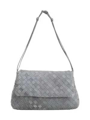 Bottega Veneta Suede Giorno Bag - Blue