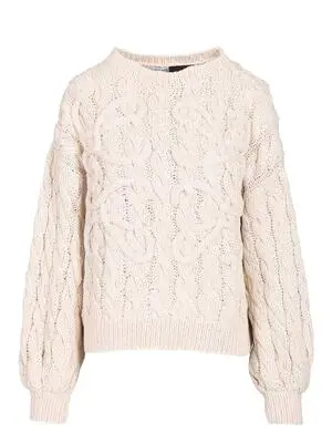 LOEWE Loewe Paula's Ibiza Women Anagram Sweater In Wool And Cotton Blend