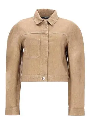 Jacquemus Cargo Jacket Ovalo - Cream