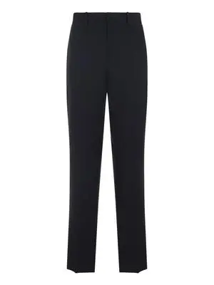 JIL SANDER Slim Fit Wool Trousers - Blue