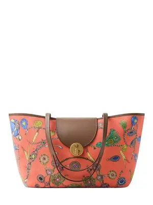 Versace Small Vivian Tote Bag - Red
