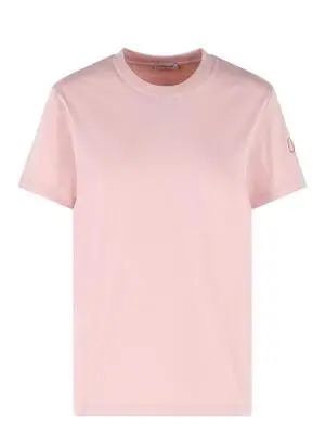 Moncler Cotton T-shirt - Pink