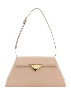 Prada Powder Leather Shoulder Bag - Pink