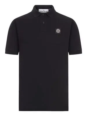 Stone Island Stone Island Black Polo Shirts Men Black