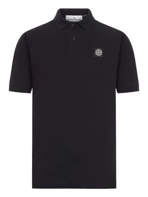 Stone Island Stone Island Black Polo Shirts Men Black