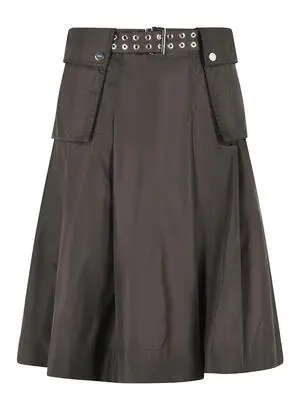 GANNI Polyamide Skirt - Brown