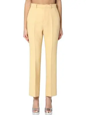 Gucci Wool Crêpe Trousers - Yellow