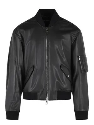 DOLCE & GABBANA DOLCE & GABBANA Leather Bomber Jacket