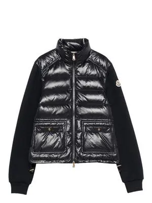 Moncler Zip-fastening Padded Knitwear Cardigan - Blue
