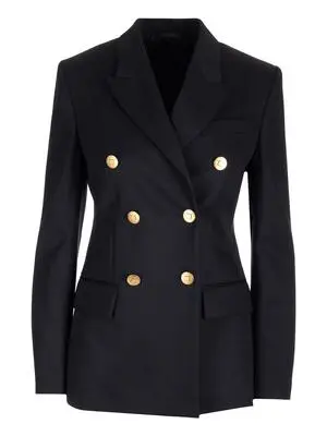 Givenchy Wool And Mohair Double-breasted Blazer - Blue