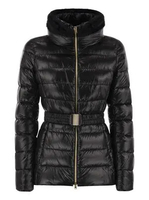 Herno Claudia Ultralight Nylon Down Jacket - Black